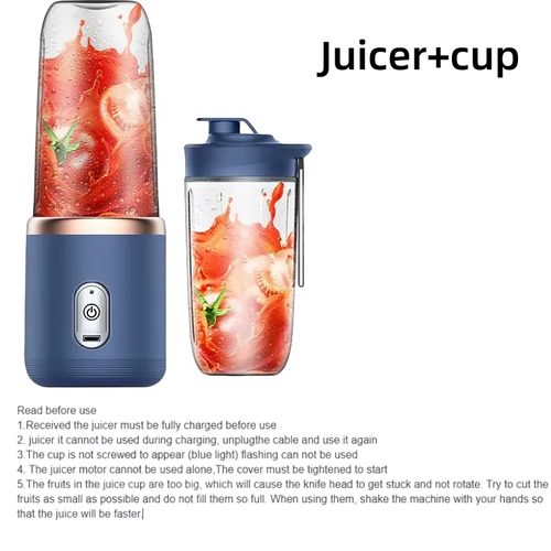 Double Cup Multifunction Usb Fruit Mixers Juicers Portable Electric ...