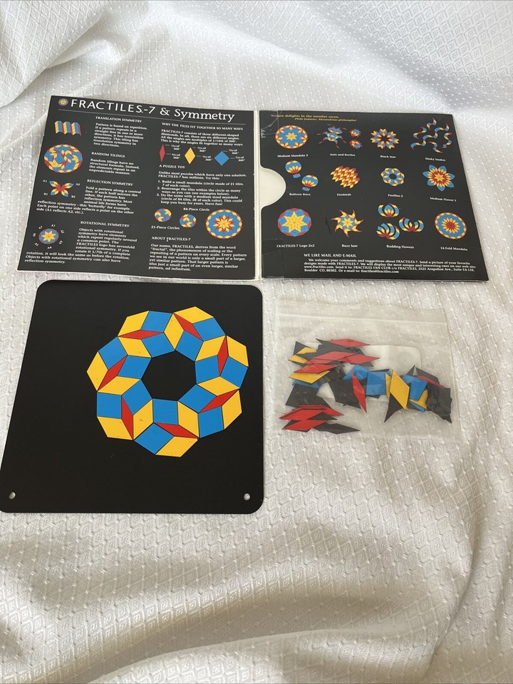 Fractiles-7 Magnetic Tile Toy Math Art Patterns Puzzle Travel Size | eBay