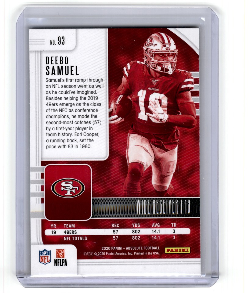 2020 Absolute Red #93 Deebo Samuel | eBay