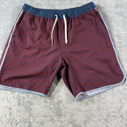 Fair Harbor Shorts Men XL Red Lined Pocket Athletic Preppy Casual ...