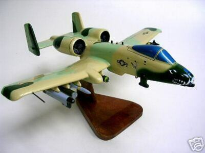 A-10 Thunderbolt Warthog A10 Camouflage Airplane Desk Wood Model Small ...