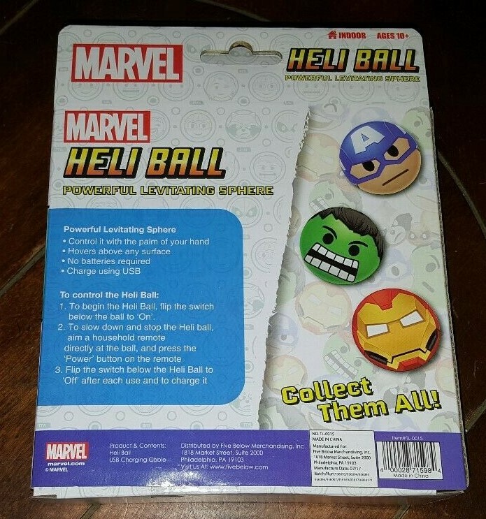 Marvel Heli Ball -HULK- Powerful Levitating Sphere *Flies up to 15ft ...