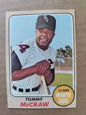 1968 Topps Baseball #413 Tommy McCraw Chicago White Sox read ...