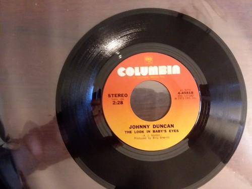 1973 EXC RARE Johnny Duncan Sweet Country Woman/ LOOK IN BABYS EYES 4 ...