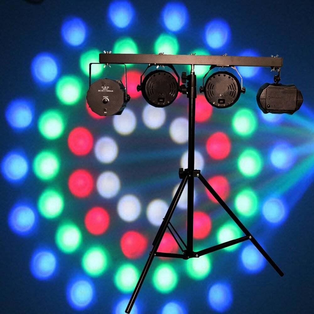 Portable LED Party Bar Light PAR Moonflower Crystal Effect Disco System ...