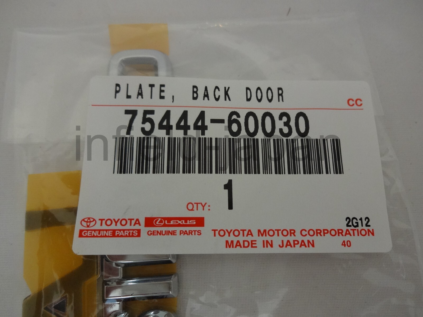 Genuine Toyota 2002-2008 Land Cruiser Prado Back Door Emblem 75444 ...