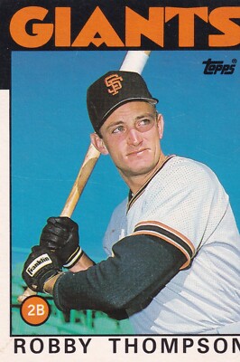 1986 Topps #113T Robby Thompson San Francisco Giants +(Yes 3 Free ...