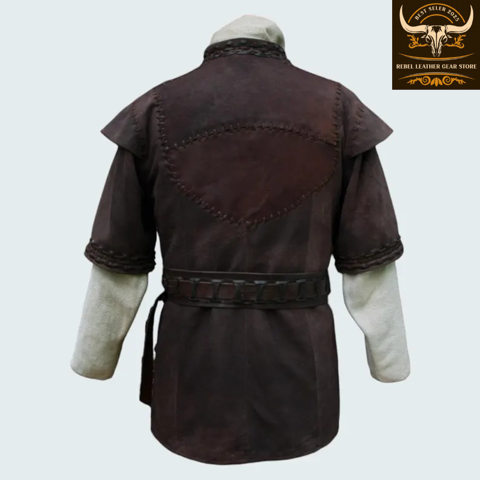 Vikings Ragnar Leather Vest | Ragnar Cosplay Distressed Jacket | Viking ...