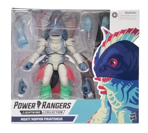 2022 Hasbro 8" MMPR Power Rangers Lightning Coll. Pirantishead Deluxe ...