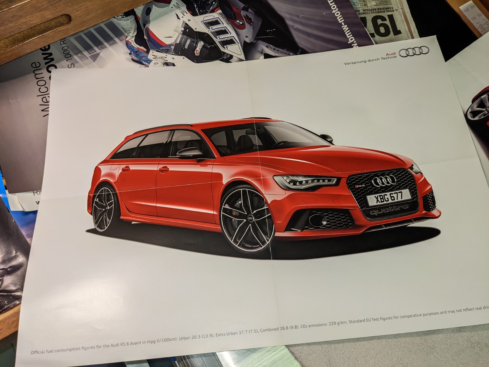 Audi RS6 Poster genuine corporate hospitality factory print (RS4 ...