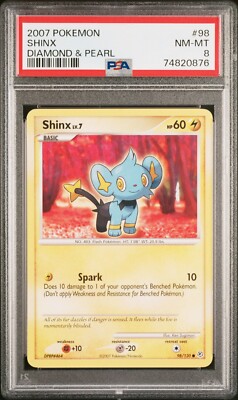 Pokémon TCG Shinx Diamond & Pearl 98/130 Regular Common PSA 8 NM-MT | eBay