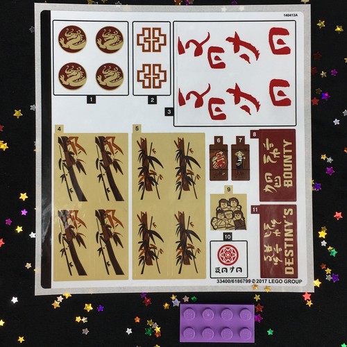 NEW LEGO Sticker Sheet Ninjago Destiny's Bounty 70618 Ninja Pirate Dragon Ship | eBay Australia