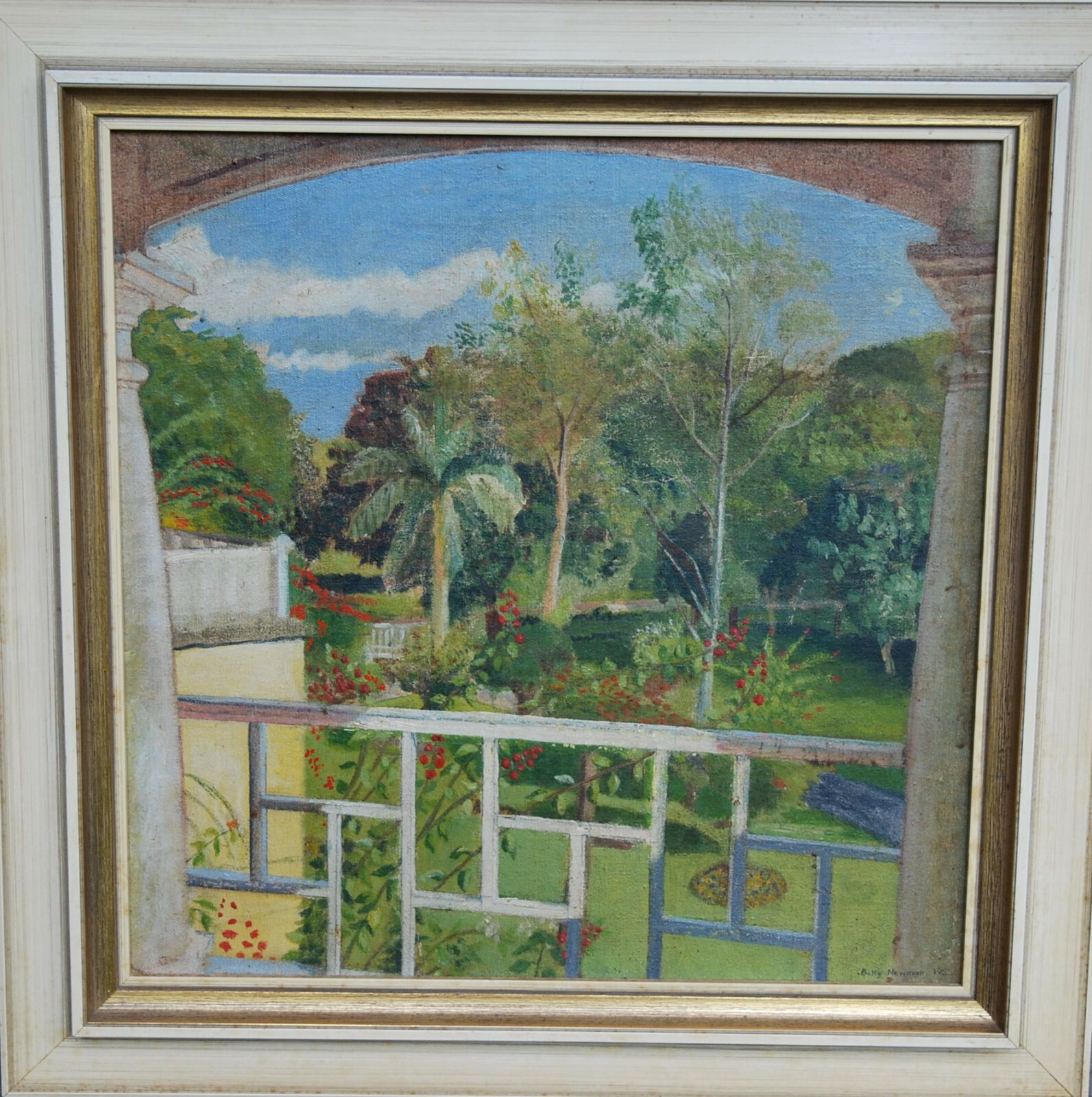 Newman Betty Irene CHESHIRE Checkley Hall Tropical garden 1952 Blick ...