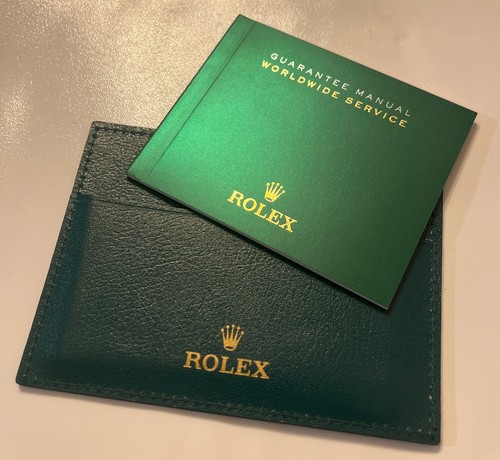 Rolex Guarantee Manual Worldwide Service Booklet And Card Holder | eBay