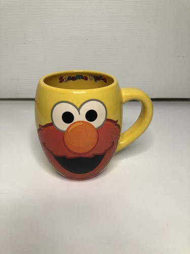 Sesame Place Elmo Yellow Coffee Mug Cup 5” Tall | eBay