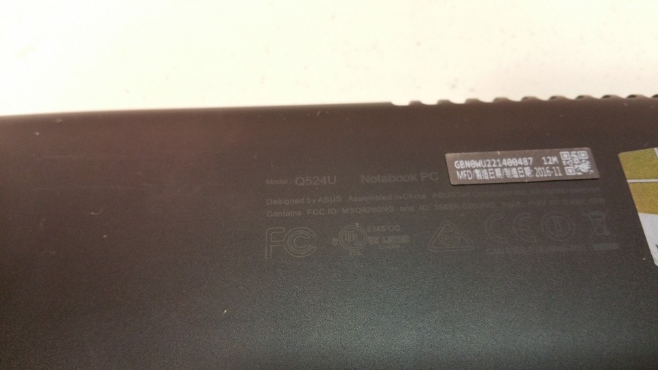 Asus Q524U 15.6" Genuine Laptop Bottom Case Base Cover 13NB0CE1P05121 ...