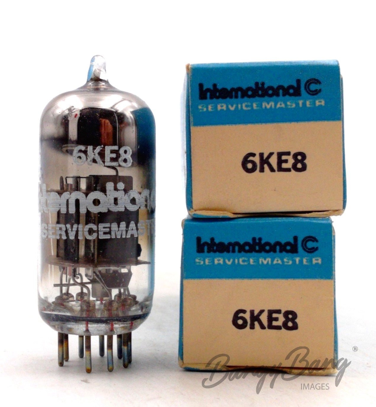 2 International 6KE8 Frame Grid Oscillator Mixer TV Audio Vacuum Tube ...