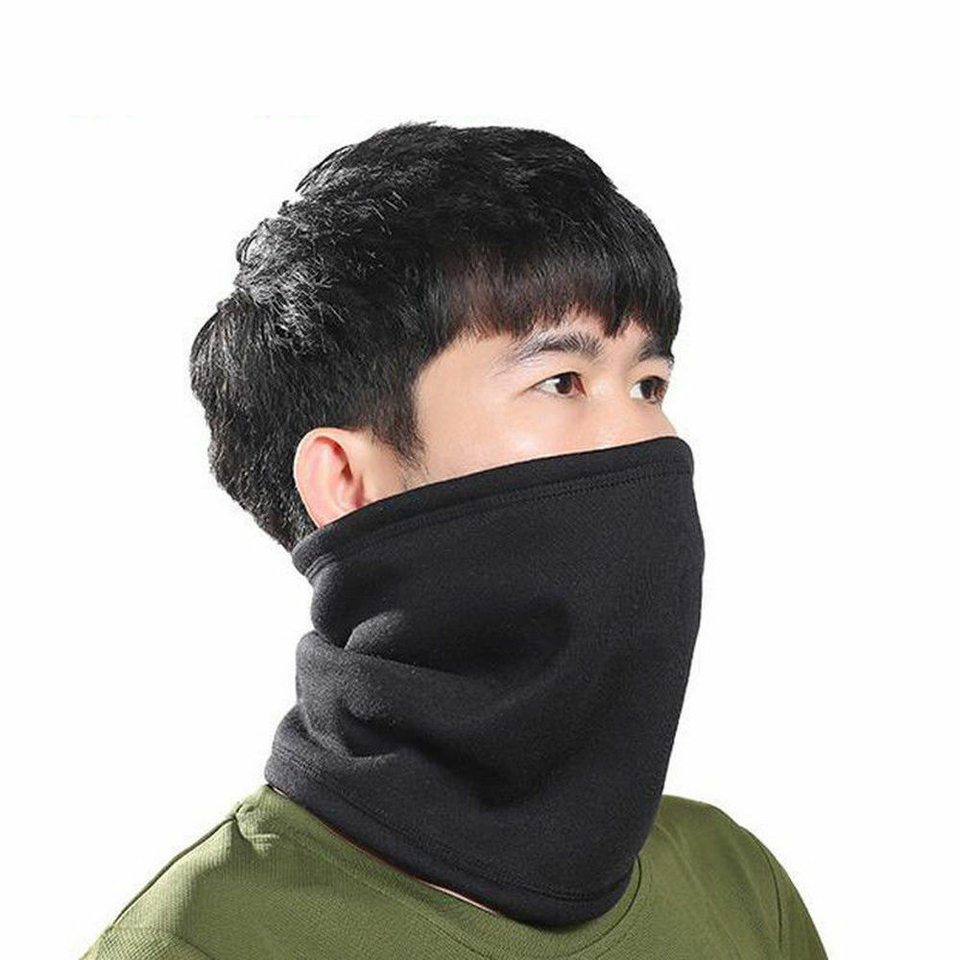 Winter Fleece Ski Neck Warmer Gaiter Tube Scarf Half Face Mask for Cold ...
