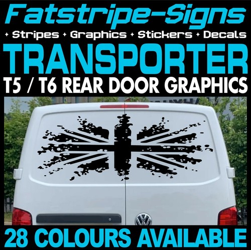 to fit VW TRANSPORTER T5 T6 UNION JACK FLAG BRITISH CAMPER VAN STICKERS ...