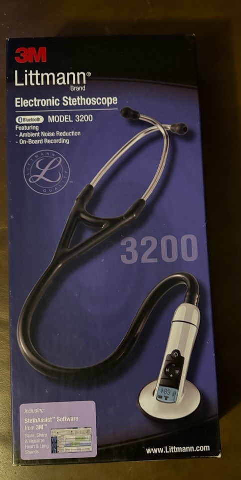 3M™ Littmann 3200 Digital Electronic Stethoscope Chrome Polished ...