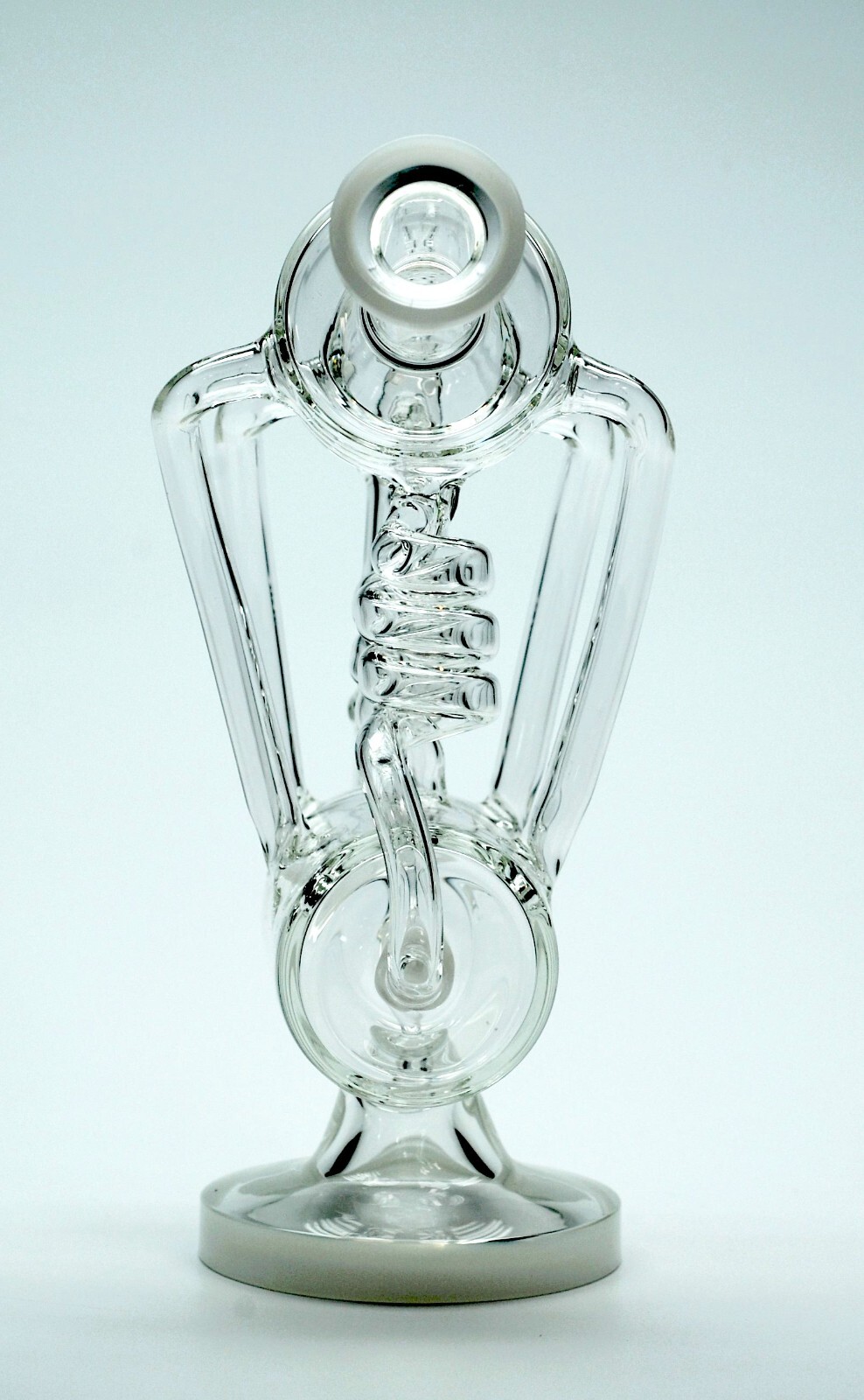 10" Milky White Vortex Cyclone Recycler Smoking Water Pipe Hookah ...