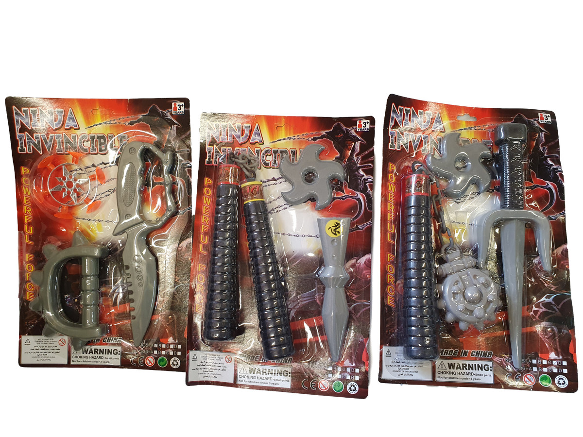 Kids Deadpool Costume With Weapons Kids Plastic Ninja Sword Toy Set ...