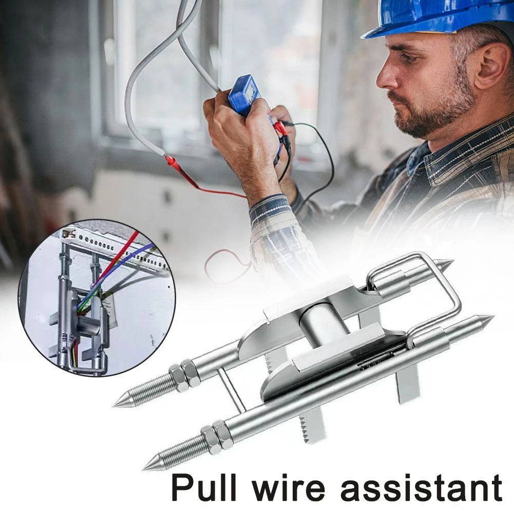 Industrial Electrician Pulling Wire