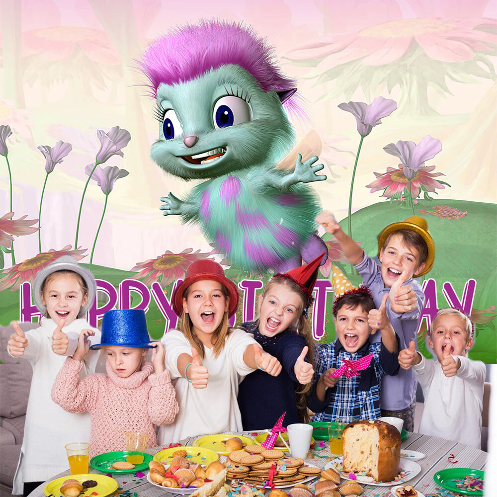 Bibble Barbie Party Birthday Decoration Backdrop Baby Shower Banner ...