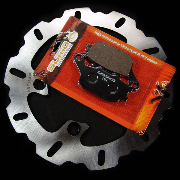 Rear Rotor+Brake Pads for Yamaha YZF-R6 [2003-2016] YZF-R1 1000 R1 ...