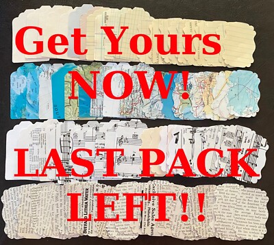 Lot 100! Vtg Paper Die Cut Label Punchies&Tags~Antique Magazines,Maps ...