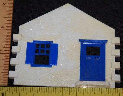 VINTAGE PLASTICVILLE HOUSE S OR O SCALE SIDE WALL A PARTS REPLACEMENT ...