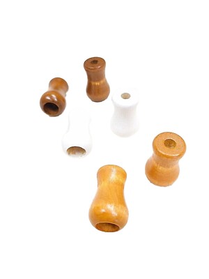 2 Small Blind Cord Pulls Wooden Venetian Cord Ends Bulb 3cm Wood ...