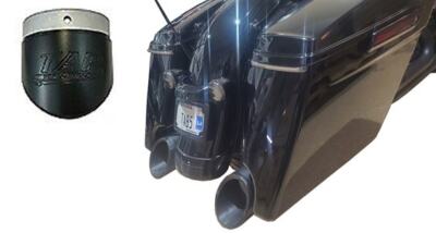 Tab Performance 50 Cal Slip-Ons Black Slash Cut Zombie Baffles Harley ...