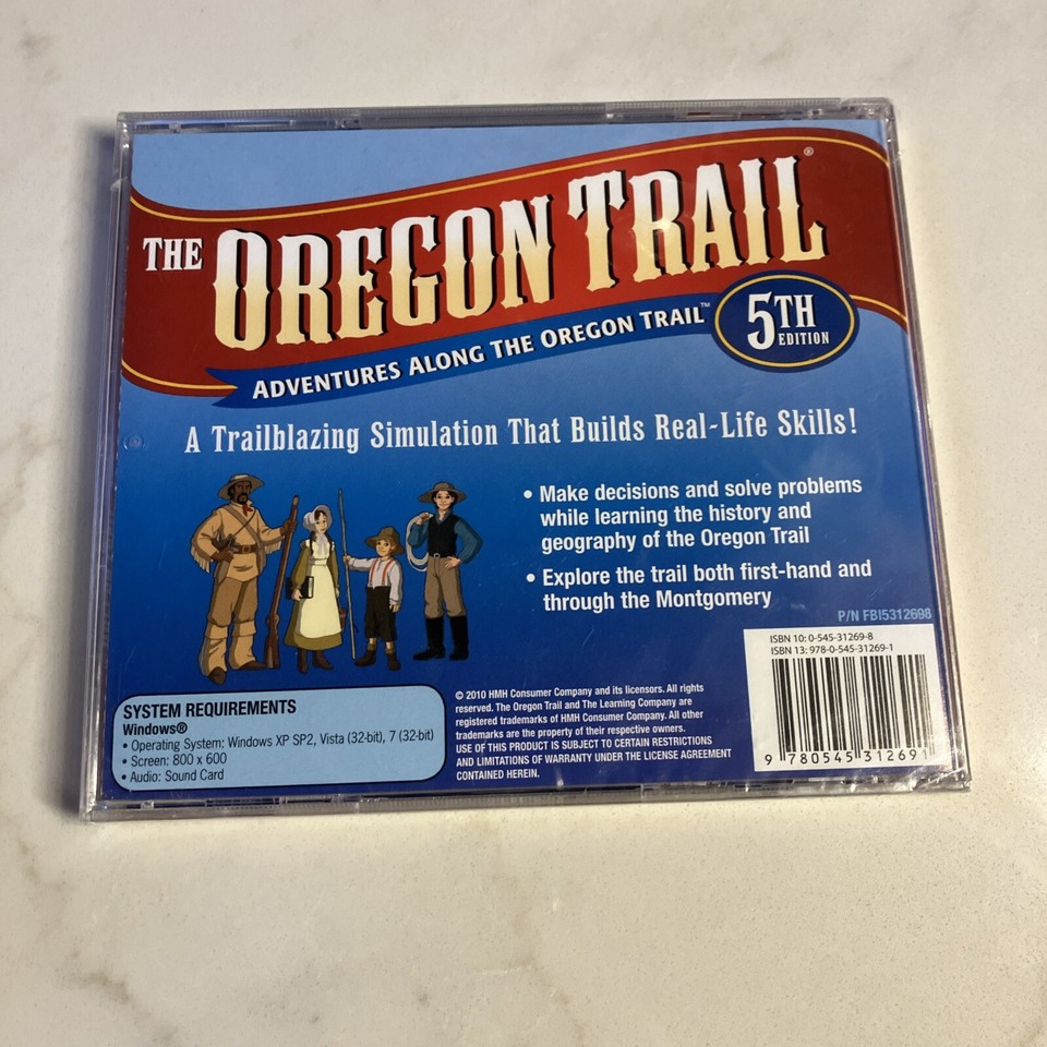 The Oregon Trail: 5th Fifth Edition Windows Mac CD Disc The Learning ...