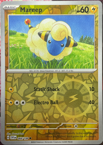 Mareep Reverse Holo - 066/198 - Scarlet & Violet Base Pokemon 2023 | eBay
