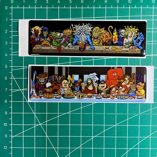 2x Last Supper Skateboard Domed Decals World Industries Cliche SC Art ...