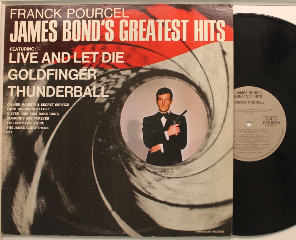 Franck Pourcel Lp James Bond’S Greatest Hits On Paramount - Vg++ To Nm ...