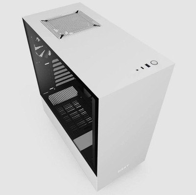 NZXT H510 Compact ATX Mid-Tower PC Gaming Case - White/Black | eBay