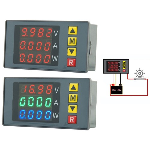 Dual Function LED Voltage and Current Monitoring Device for ...