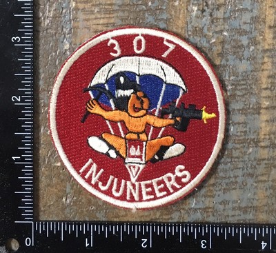 US Army 307th Airborne Engineer Battalion Injuneers Cut Edge SSI Patch ...