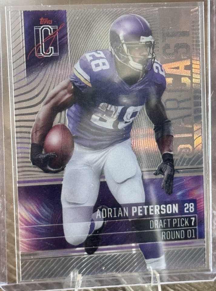 2024 Topps Signature Class Star Cast Adrian Peterson Acetate Clear | eBay