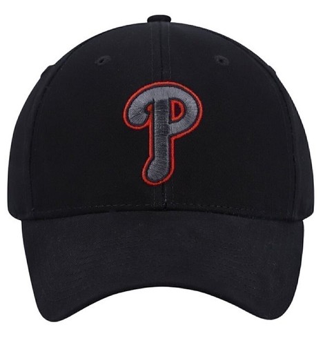 PHILADELPHIA PHILLIES BLACK HAT MVP AUTHENTIC MLB BASEBALL TEAM NEW CAP ...