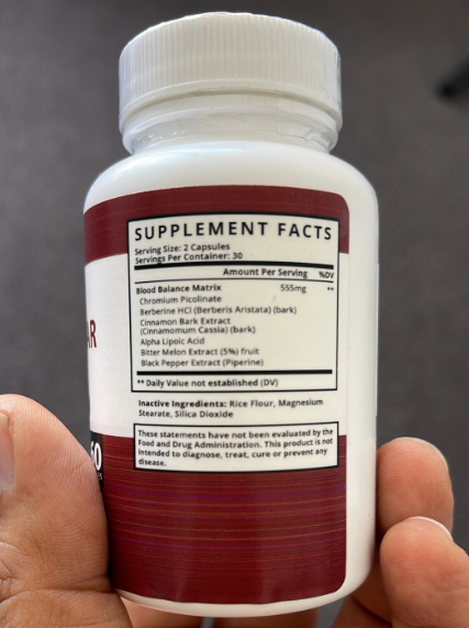 Blood Balance Advanced Formula Natural Blood Sugar Support Supplement ...