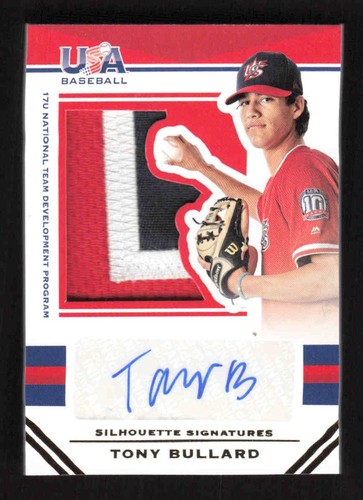 2017 Panini USA Stars & Stripes Tony Bullard Silhouettes Auto Prime #'d ...