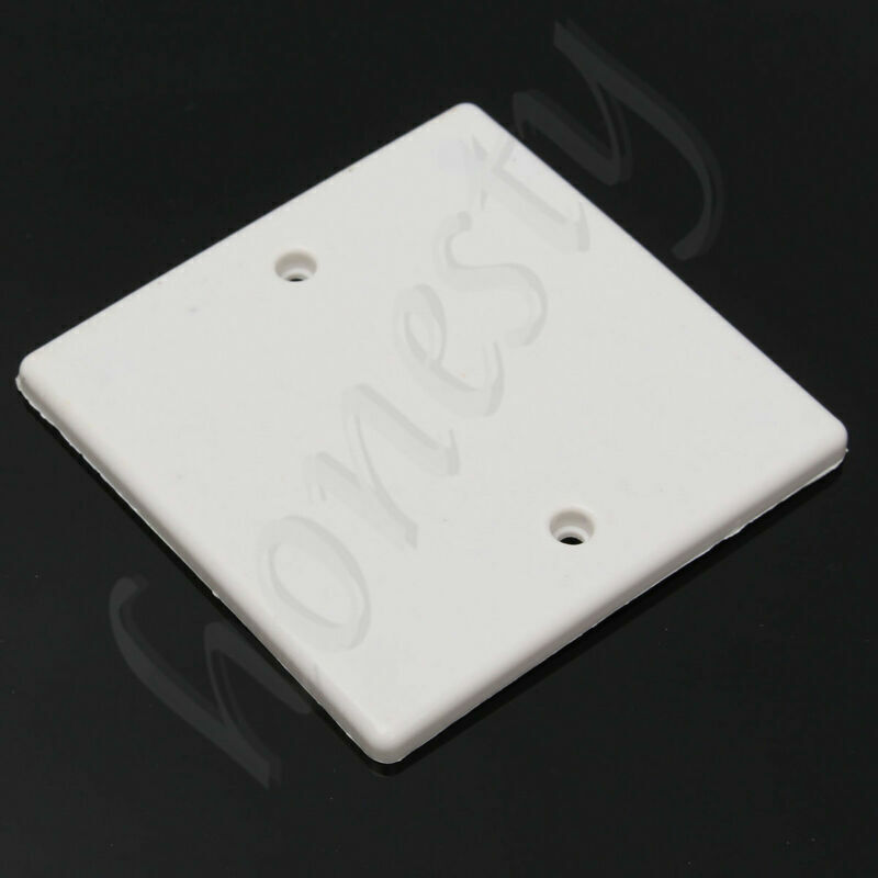 White Plug Electric Mains Spare Wall Switch Socket Single Blanking ...