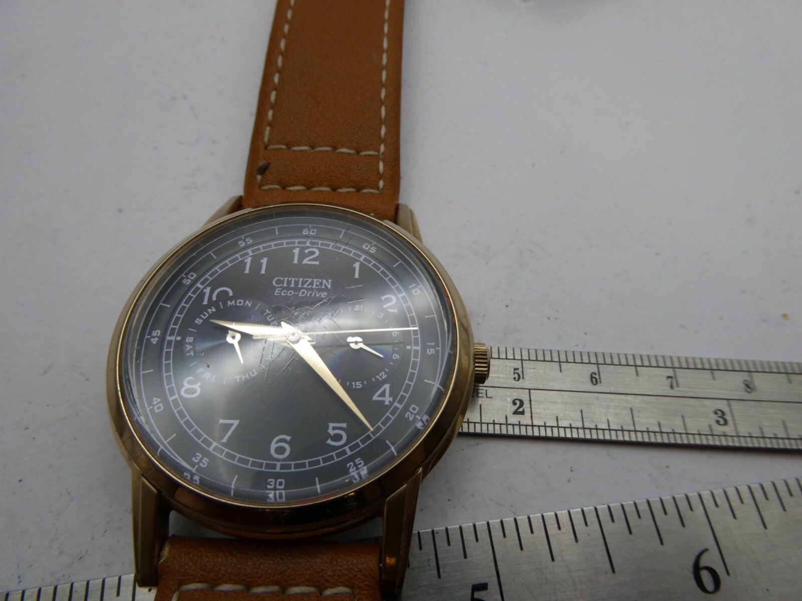 CITIZEN ECO DRIVE 8635-S079764 MENS Leather Band for sale online | eBay