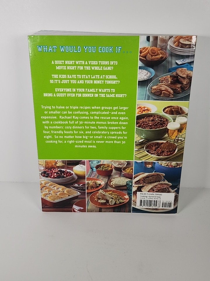 Rachael Ray SIGNED AUTOGRAPHED 2, 4, 6, 8 Great Meals SC 1st Ed NEW ...