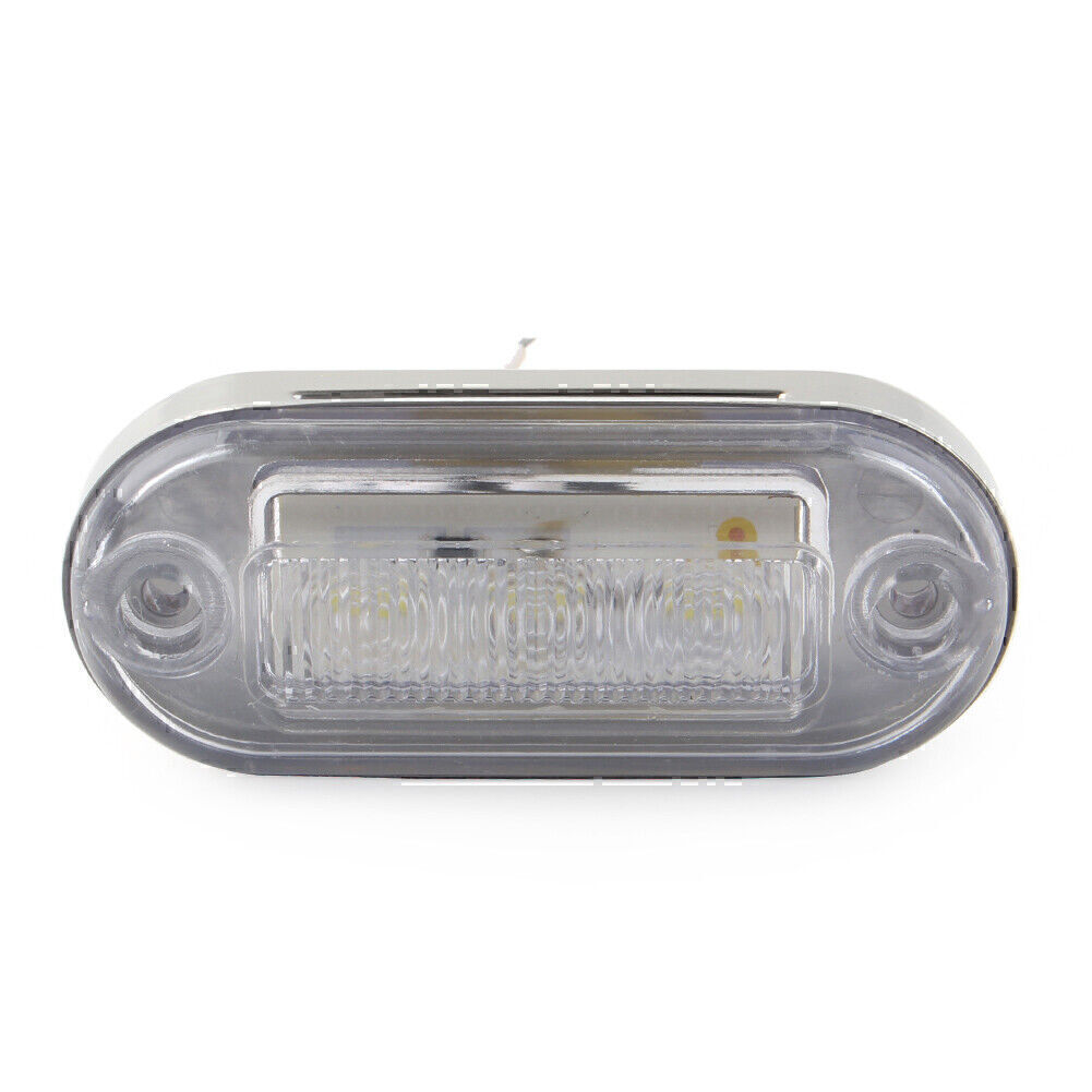 3528 SMD 12V 3-LED Signal Light Lamp For Truck Trailer RV Boat Yellow ...