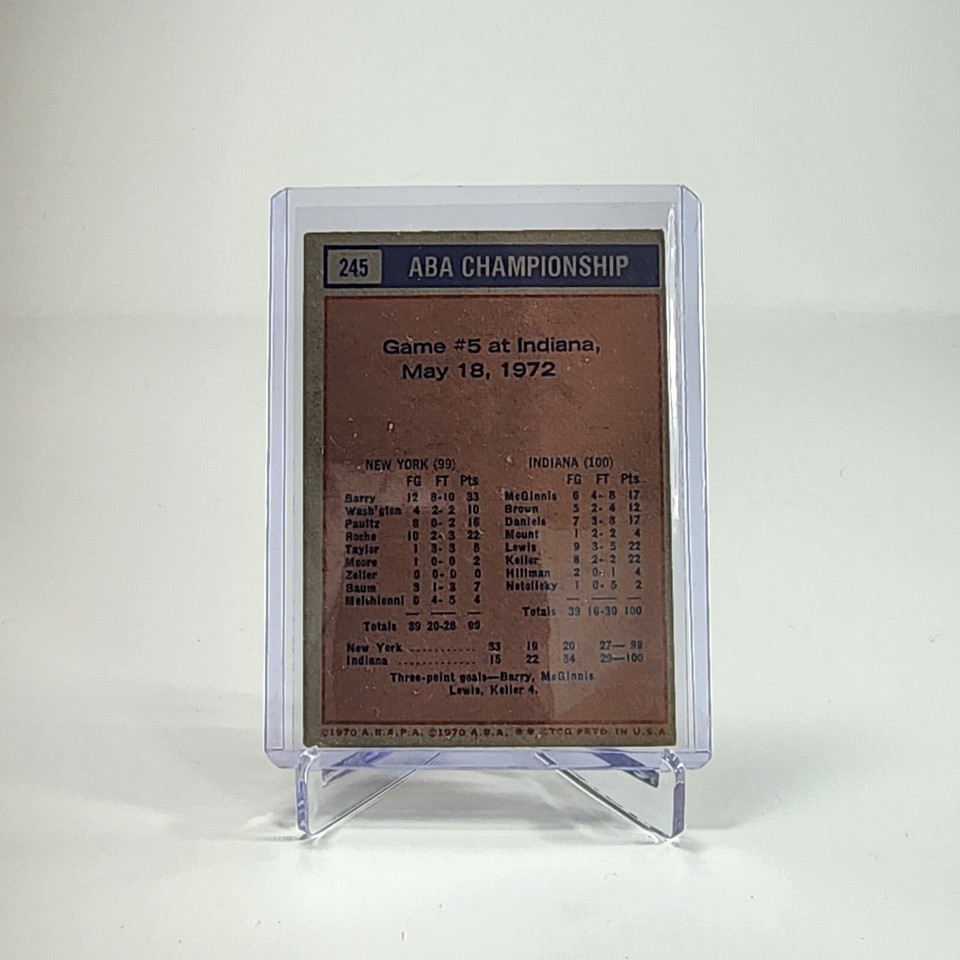 1972 Topps Aba Championship Game 5 | eBay