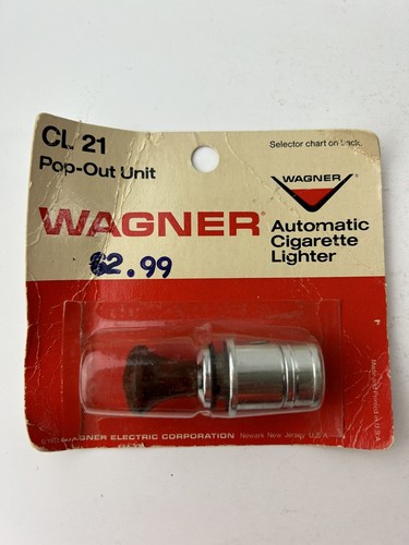 Vintage Wagner CL-21 CL21 Automatic Pop-Out Car Cigarette Lighter NOS ...